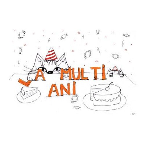 Felicitare aniversare, Familia de pisoi - eMAG.ro