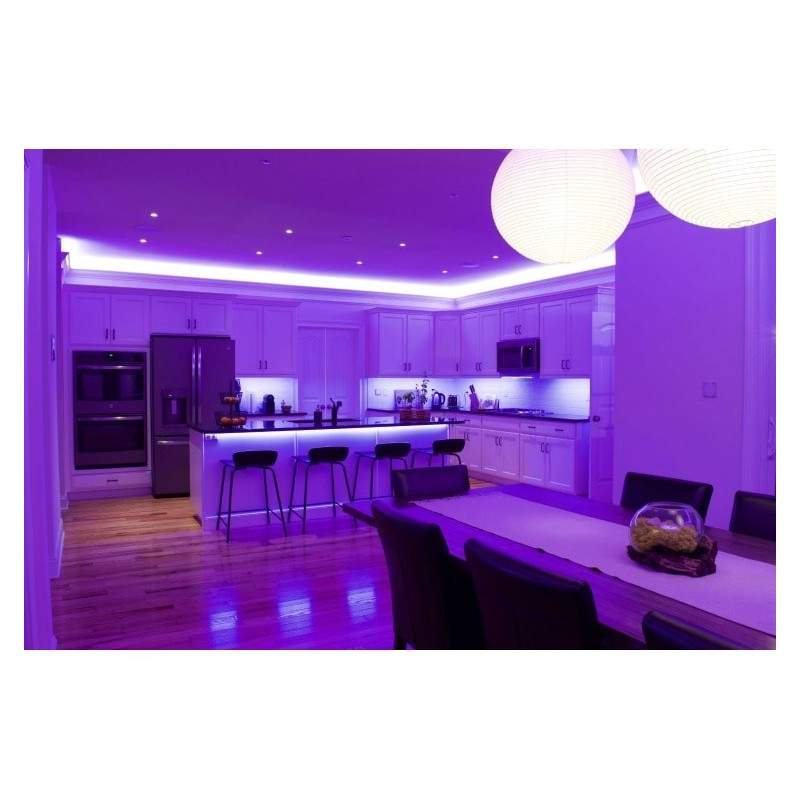 Kit Banda Led RGB cu telecomanda, 4.5 m, 300 leduri, Rezistent la APA ...