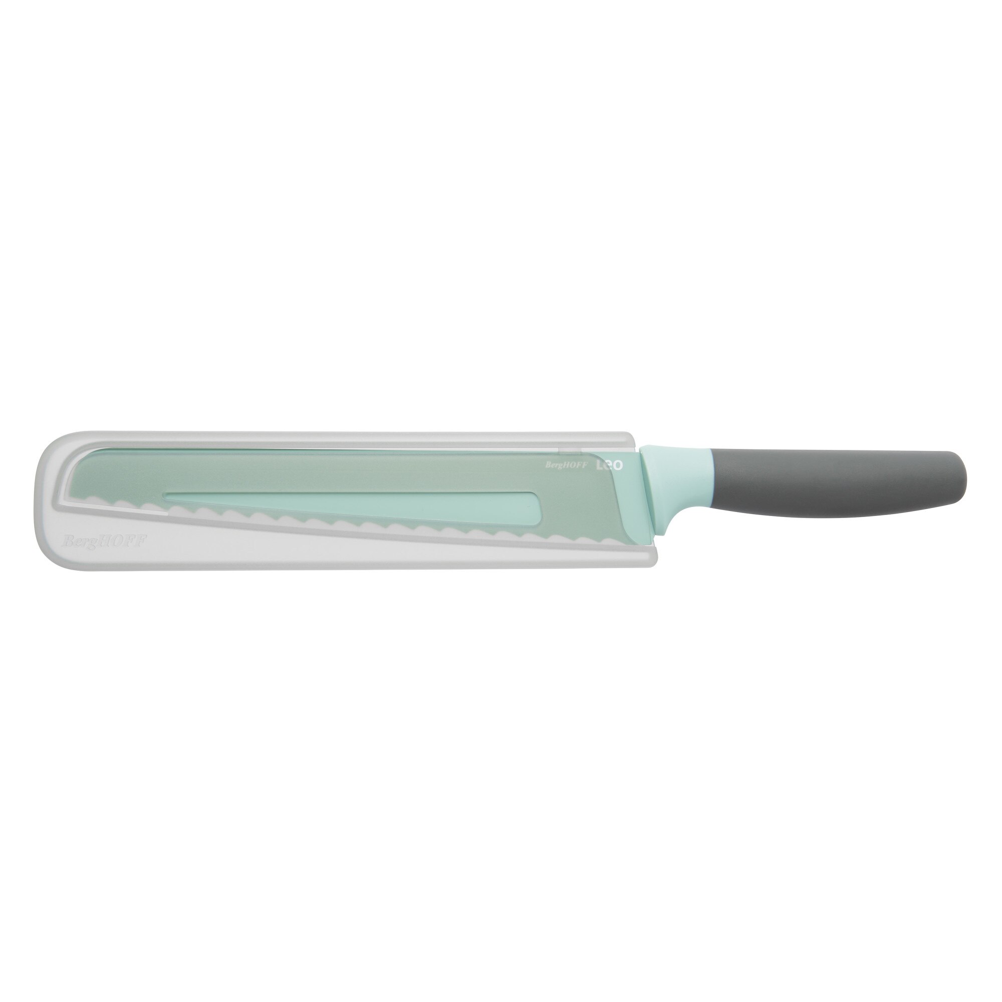 Cutit de paine, 23cm, teaca de protectie, Otel, Verde - eMAG.ro