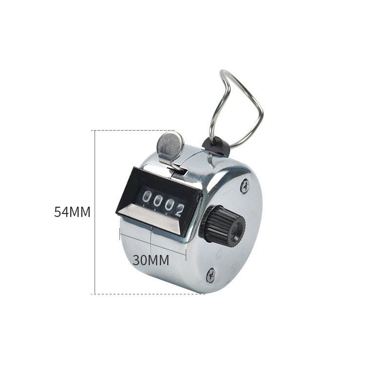 Contor manual din metal, Sunmostar, 4 cifre, Argintiu - eMAG.ro