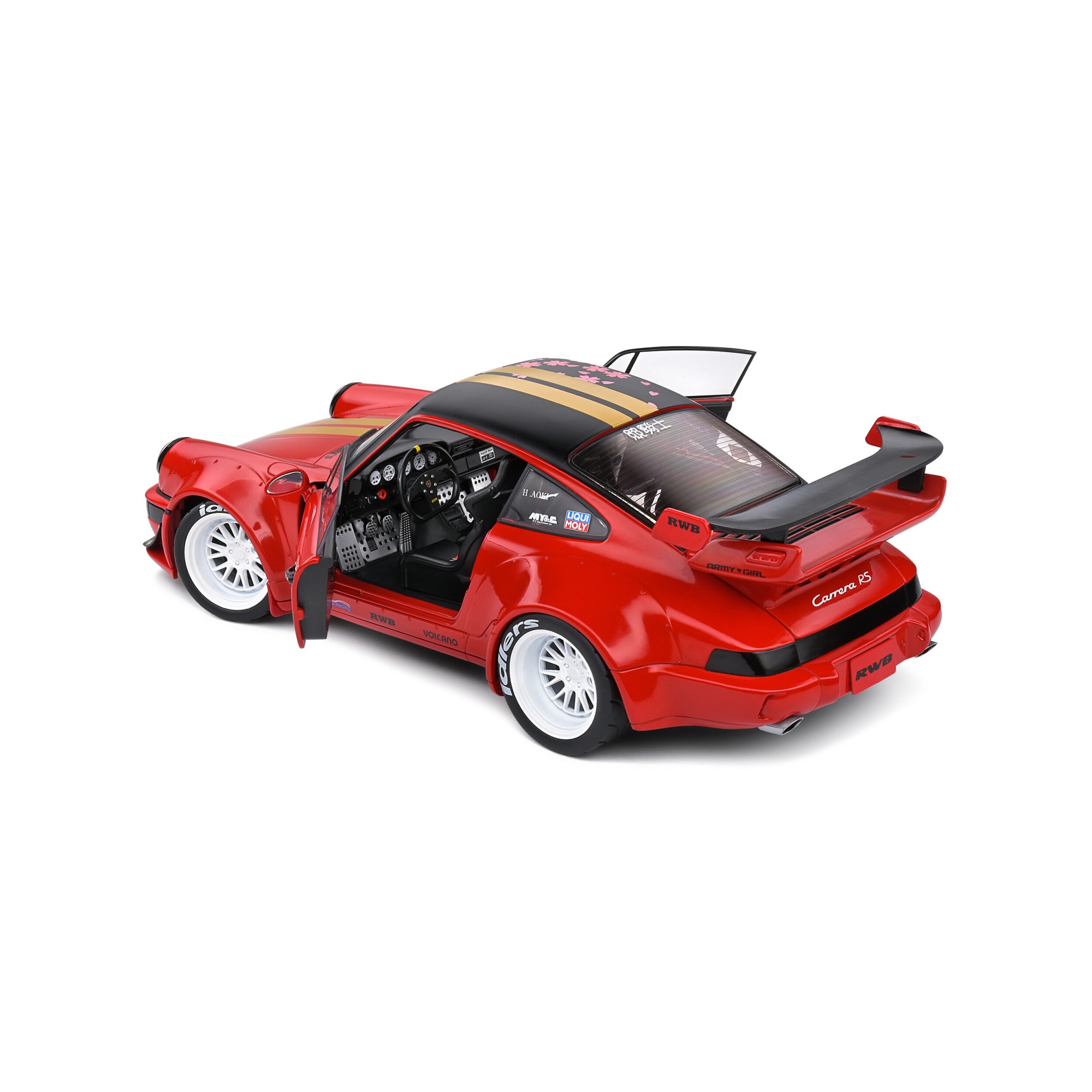 Macheta auto Porsche RWB 911/964 Sakura 2021,1:18, Solido - eMAG.ro