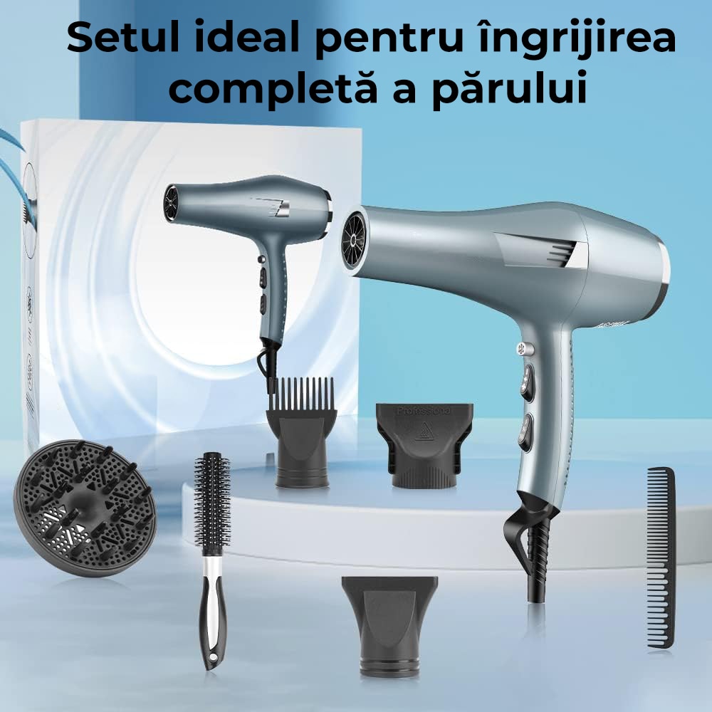 Uscator de par profesional ionic, aer puternic, eficient in uscarea ...