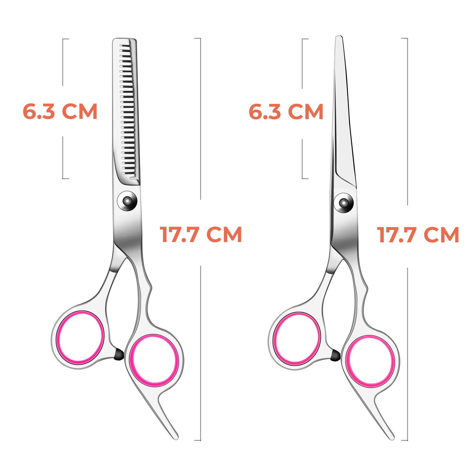 Foarfece profesionale de tuns si filat, pentru frizerie, salon sau ...