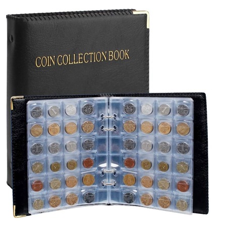 Album de monede, Cafuneplus®, 480 buzunare, 34x19.2 cm, doua dimensiuni ...