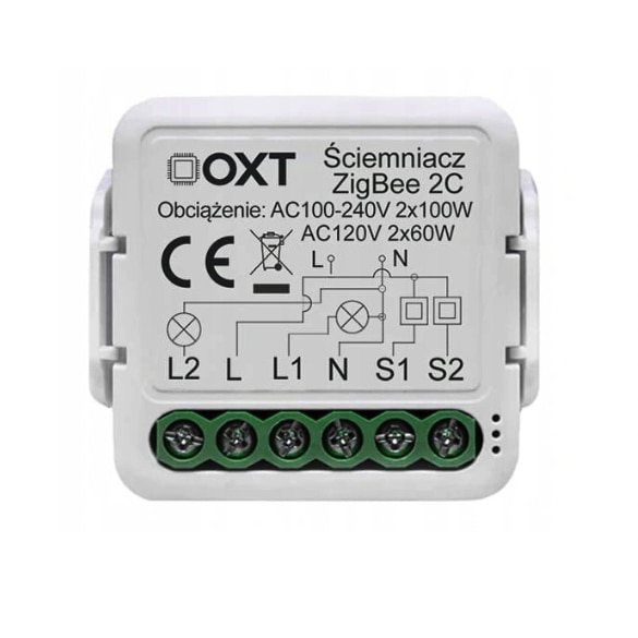 Modul mini dimmer OXT 2 circuite ZigBee TUYA - eMAG.ro