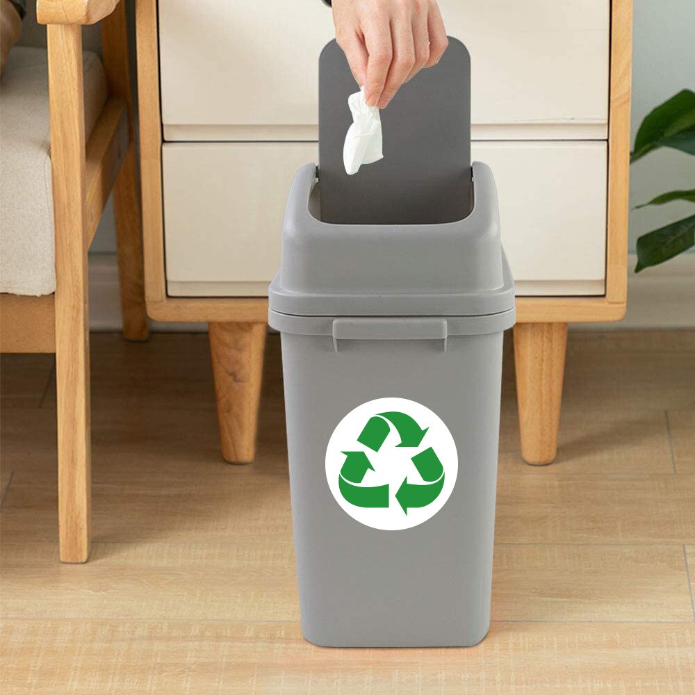 Set 18 etichete autoadezive pentru reciclare selectiva Sunmostar ...