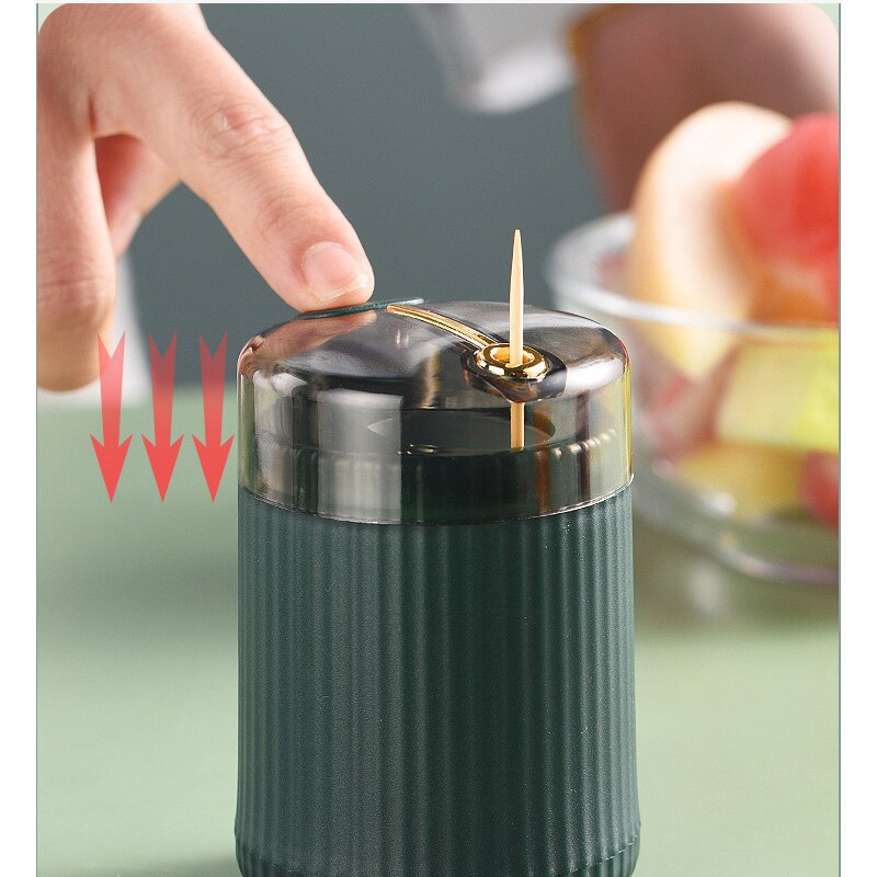 Dozator pentru scobitori, Sunmostar, Polipropilena, 6cm, Verde - eMAG.ro