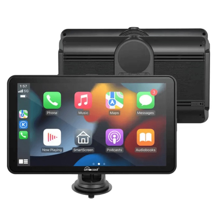 Afisaj portabil pentru masina de exterior Ottocast de 7 inchi cu Apple ...