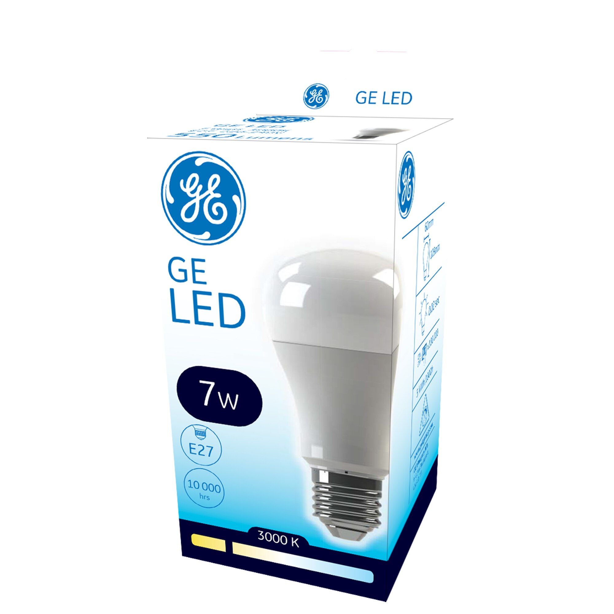 Bec LED General Electric clasic ECO, E27, 7W, 550 lm, A+, lumina calda ...
