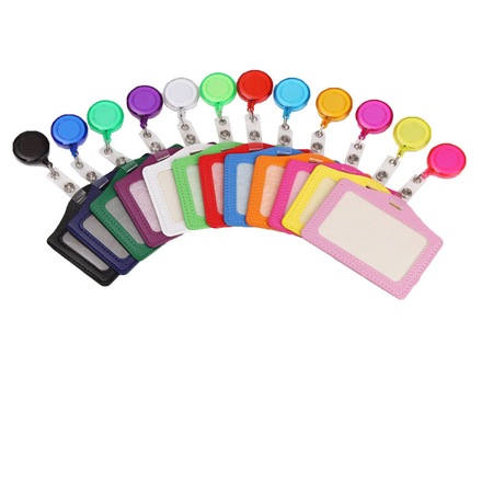 Set 12 suporturi card de identitate, Cafuneplus®, cu suport clip, cu ...