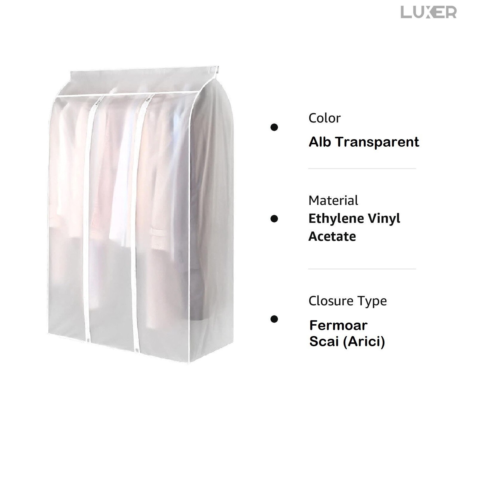 Husa Impermeabila Pentru Protectie Haine In Dulap/Dressing, Lungime 100 ...