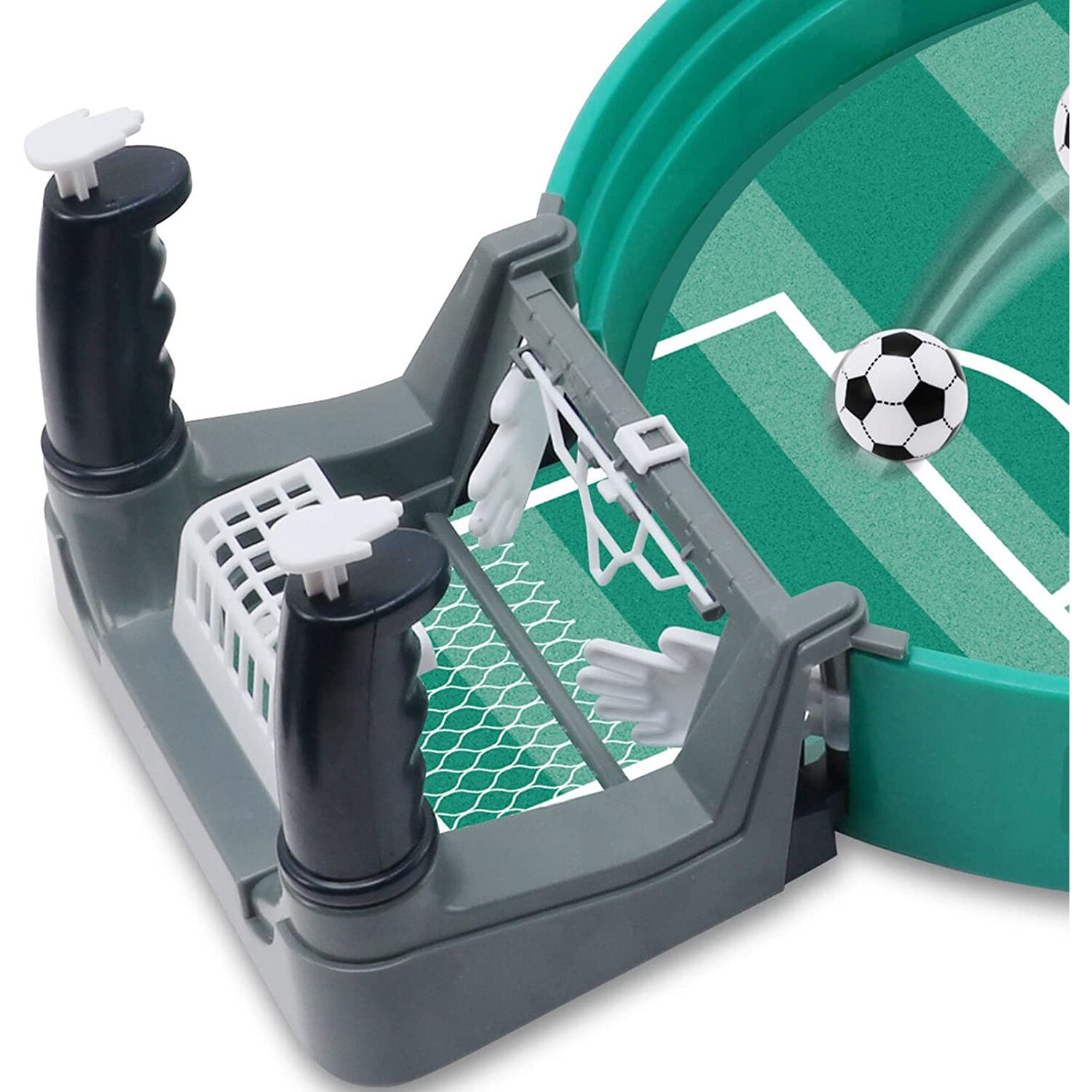 Mini joc fotbal de masa cu 6 mingi, longziming, 3 ani+, Verde - eMAG.ro