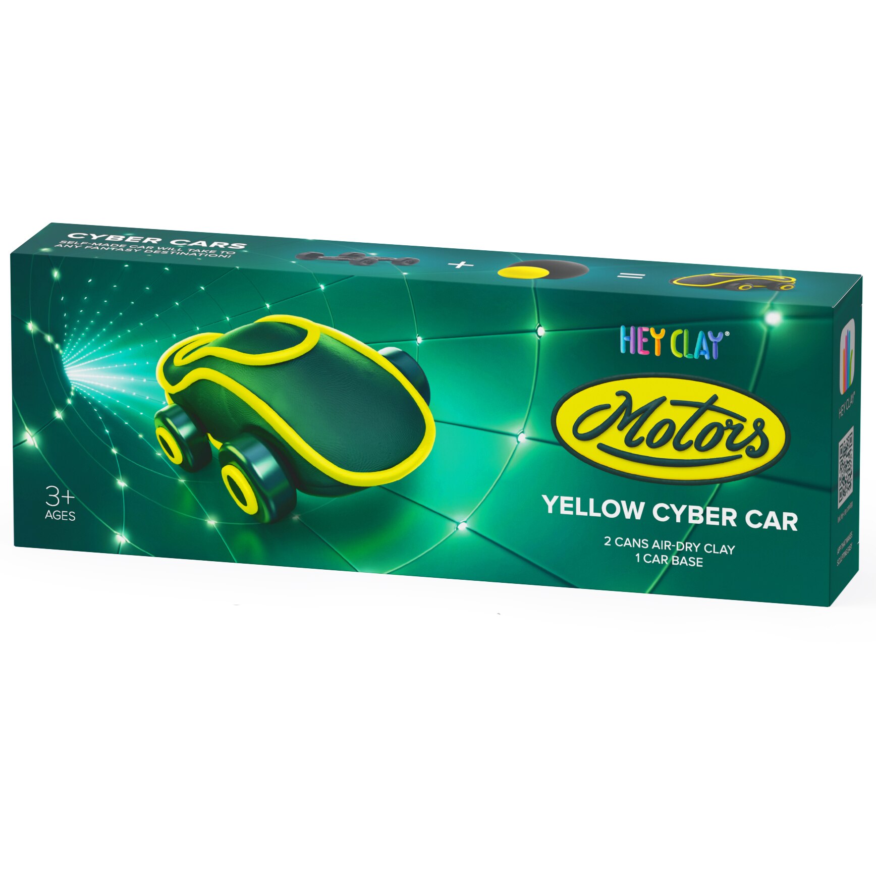 Комплект Hey Clay - Cyber Car, Жълт - eMAG.bg