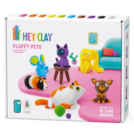 Set Hey Clay - Fluffy Pets - eMAG.ro
