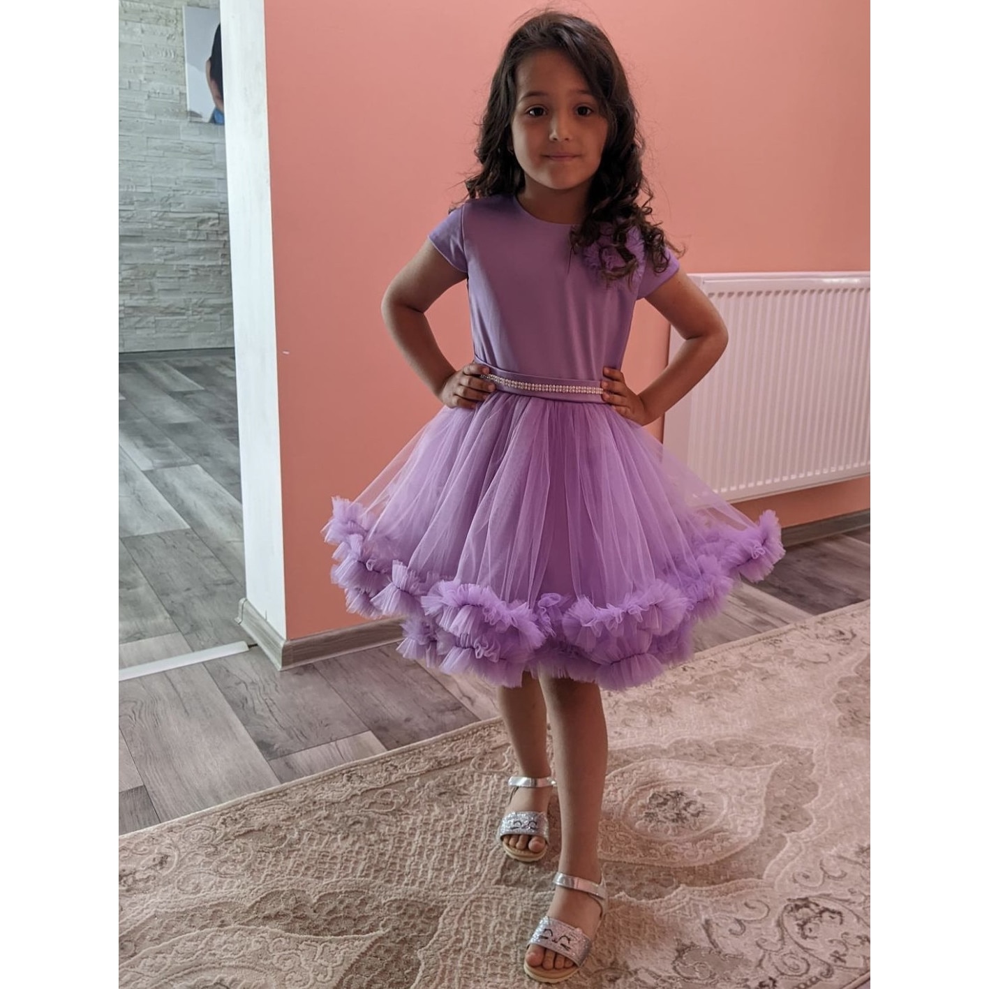 Rochita ocazie fetite Lempika Kids Sofia 1-2ani 92cm - eMAG.ro