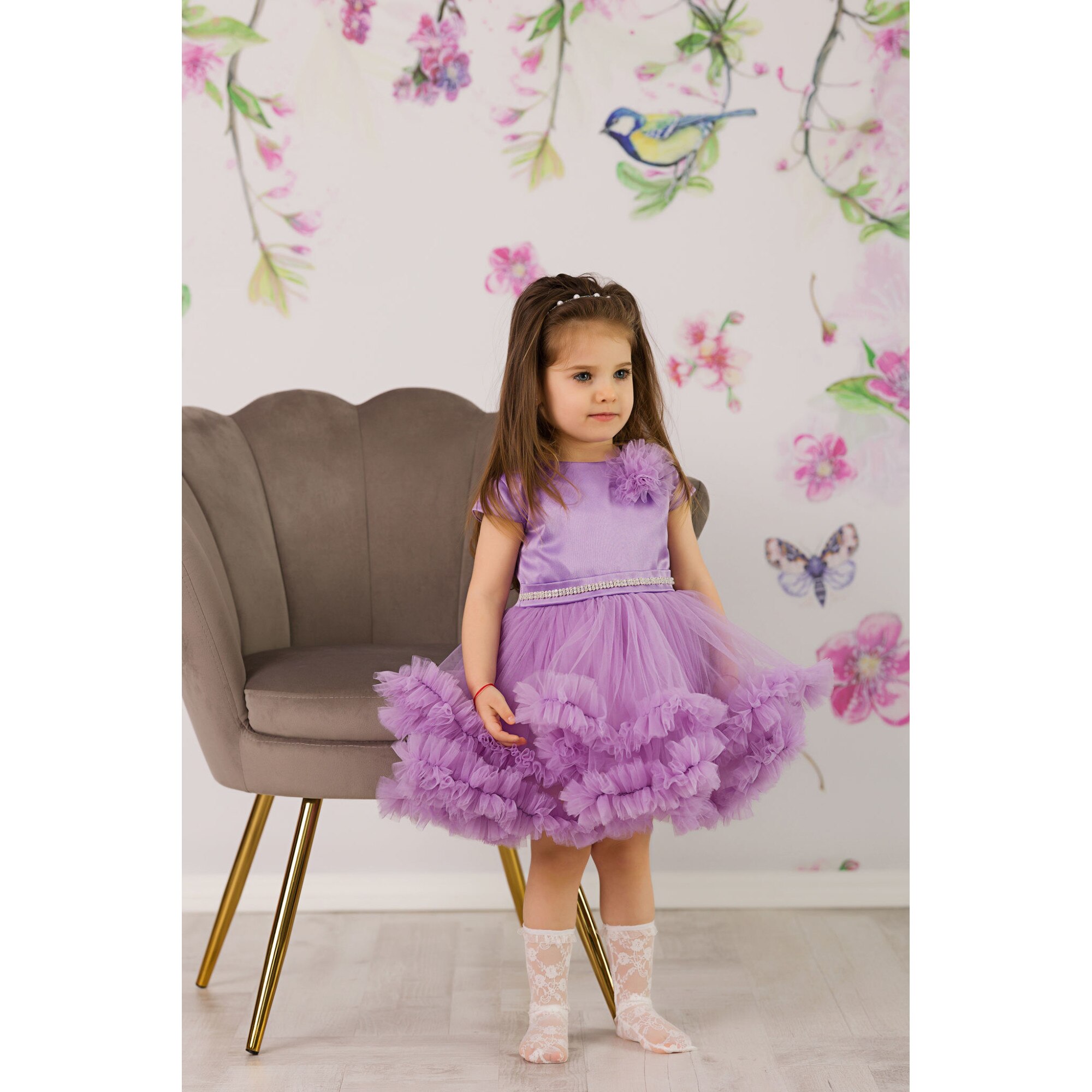 Rochita ocazie fetite Lempika Kids Sofia 1-2ani 92cm - eMAG.ro