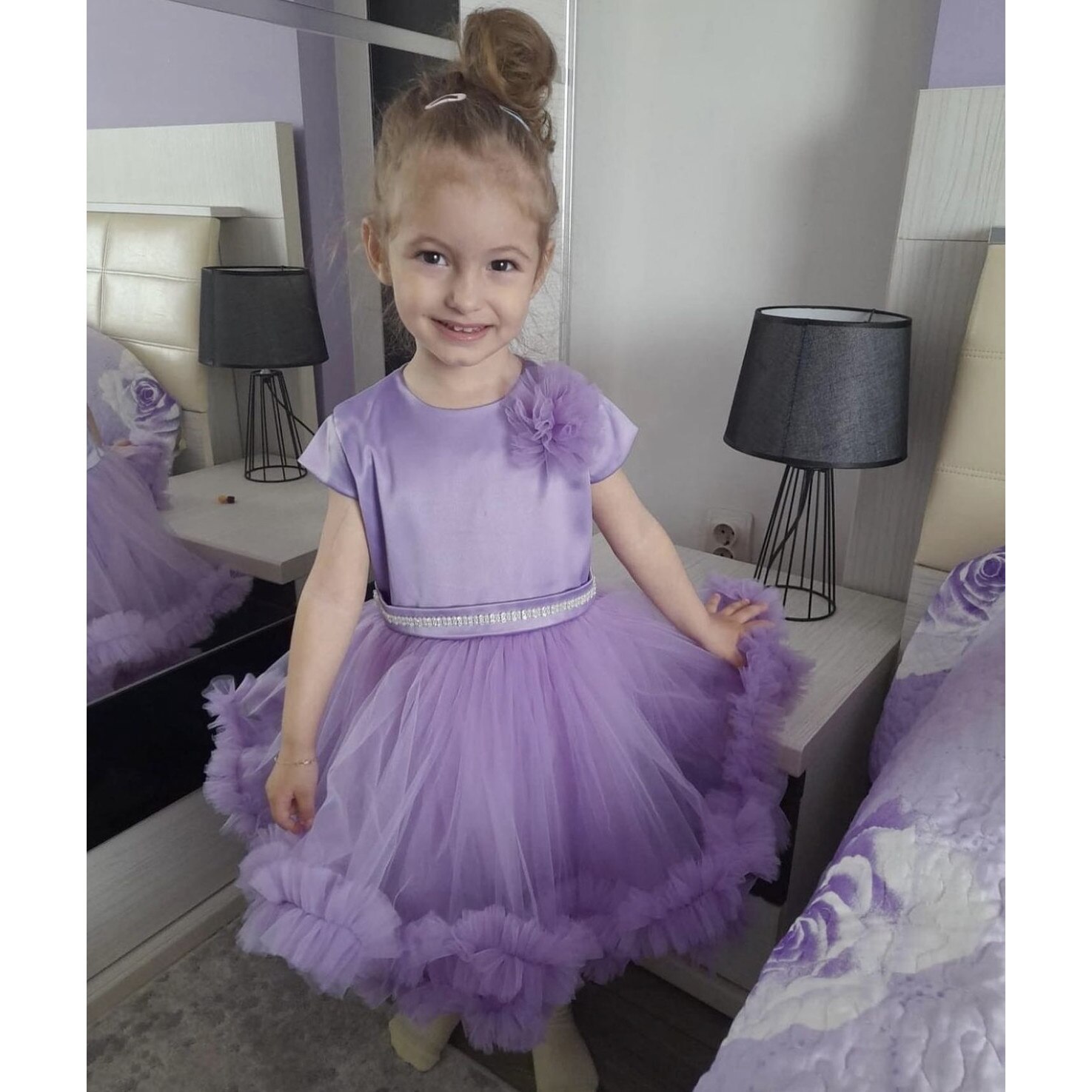 Rochita ocazie fetite Lempika Kids Sofia 1-2ani 92cm - eMAG.ro