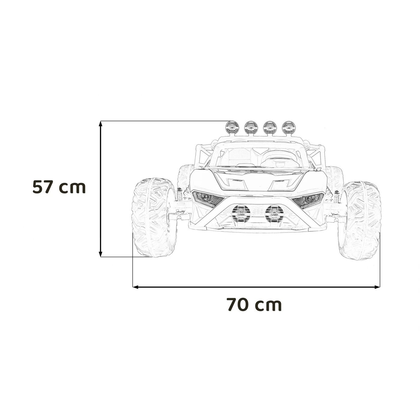 Masinuta Electrica cu acumulator pentru copii NOVOKIDS™ Buggy Maverick ...