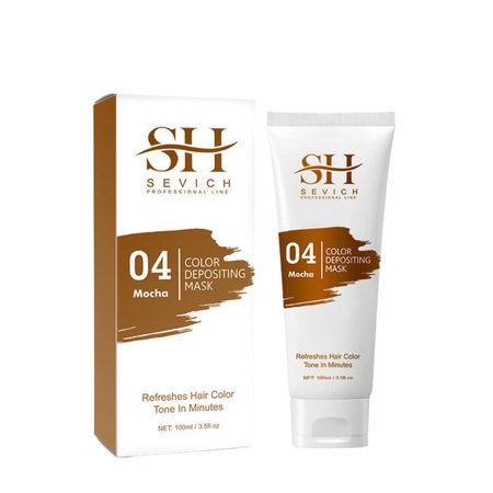 Masca de par coloranta, Efect nuantator, Mocha, Sevich, 100ml - eMAG.ro