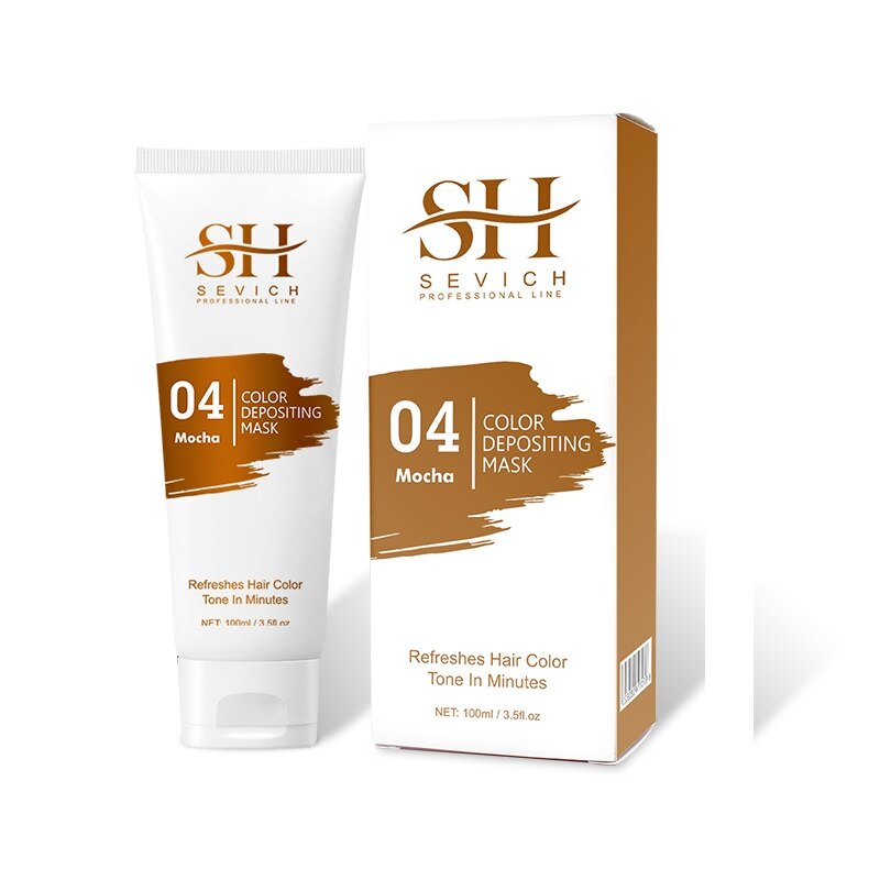 Masca de par coloranta, Efect nuantator, Mocha, Sevich, 100ml - eMAG.ro