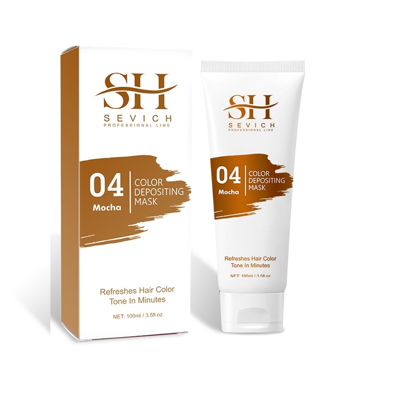 Masca de par coloranta, Efect nuantator, Mocha, Sevich, 100ml - eMAG.ro