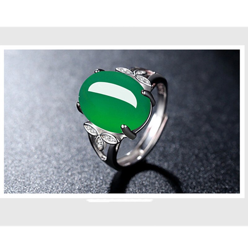 Inel pentru dama cu turmalina verde, placat 18K, verde, deschidere ...