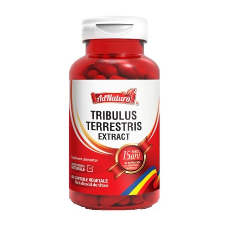 Tribulus Terrestris Extract 60 capsule Adnatura - eMAG.ro