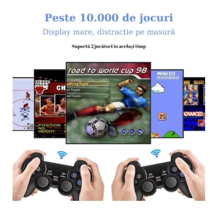 Consola jocuri tip stick, cu 10000 de jocuri incorporate, cu 2 ...
