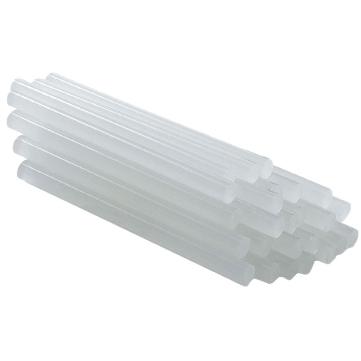 Set 10 Rezerve plastic pentru pistol lipit subtire, 27 cm x 0.7 cm ...