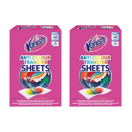 Комплект 2x Vanish антитрансферни кърпички, 40 броя - eMAG.bg