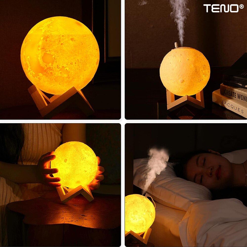 Difuzor Aromaterapie 2in1 Teno®, 3 moduri de iluminare, capacitate ...