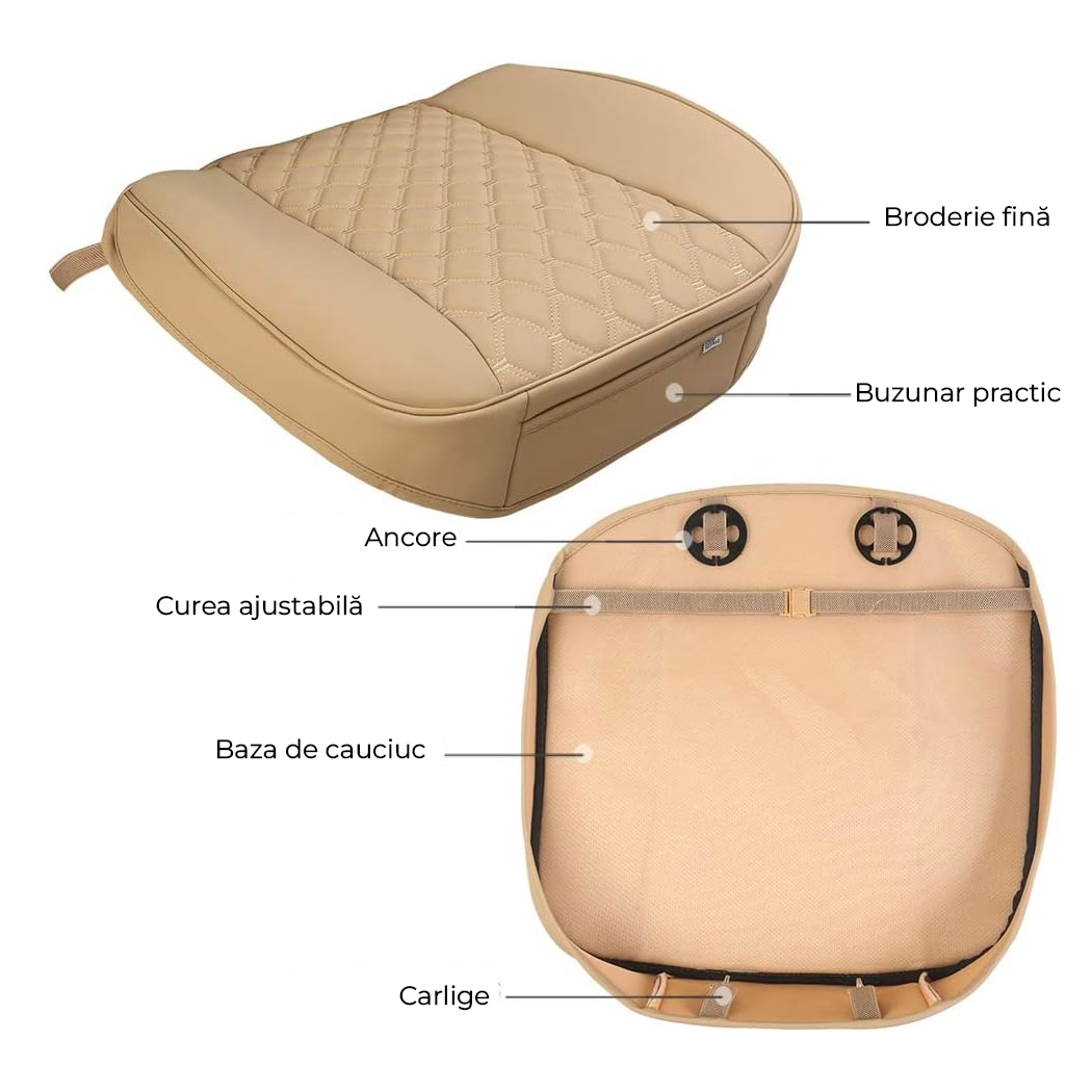 Husa scaun auto, universala, 54 x 53 cm, ofera protectie pentru sezut ...