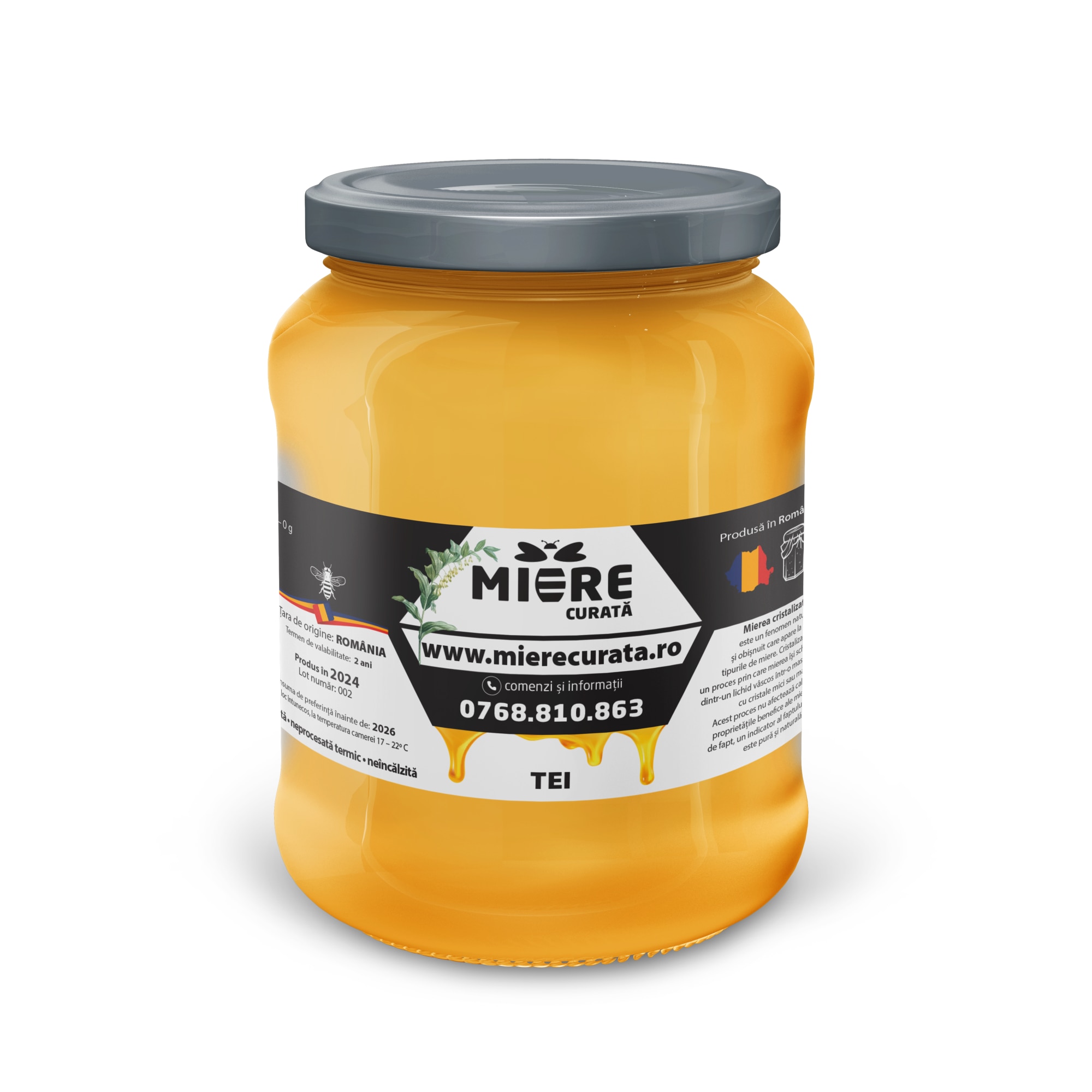 Miere de Tei, Miere curata, 100% Natural, 1 kg - eMAG.ro