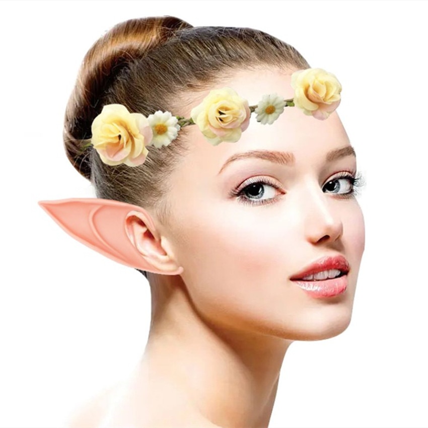 Set 2 perechi urechi de elf BOMSTOM latex, cu 2 ghirlande - eMAG.ro