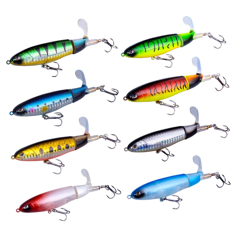 Комплект воблери Whopper Plopper, 8 броя, 11 см, 15 г - eMAG.bg