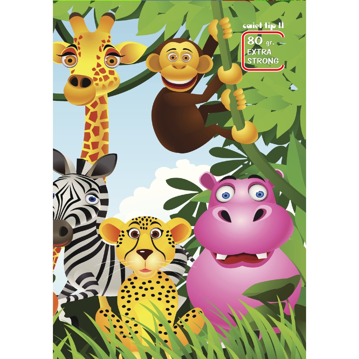 Set 5 buc Caiet Tip II LUX Coperta Animale II - eMAG.ro