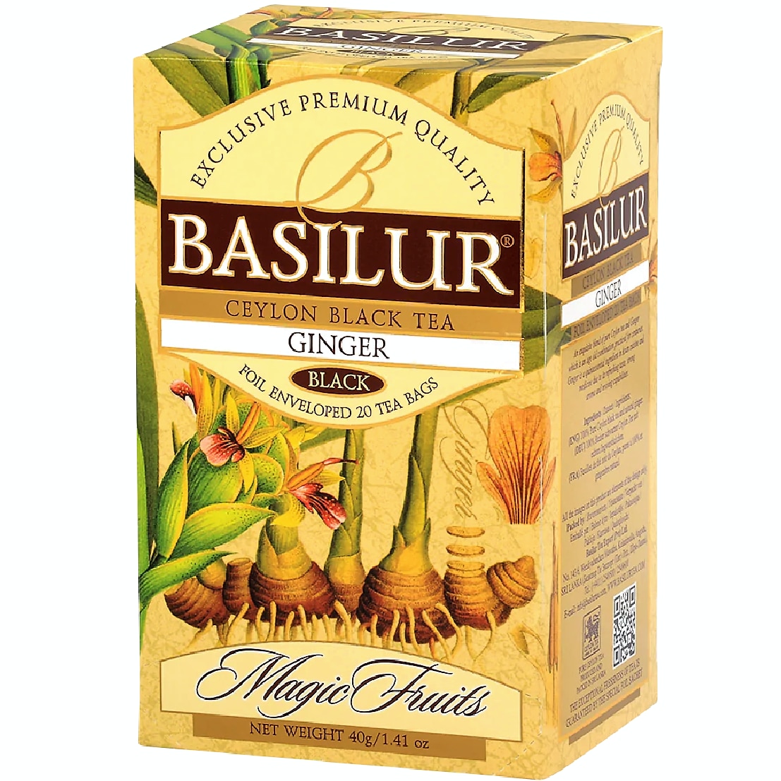 Ceai negru ceylon cu ghimbir Ginger "colectia Magic Fruits", 20 plicuri ...