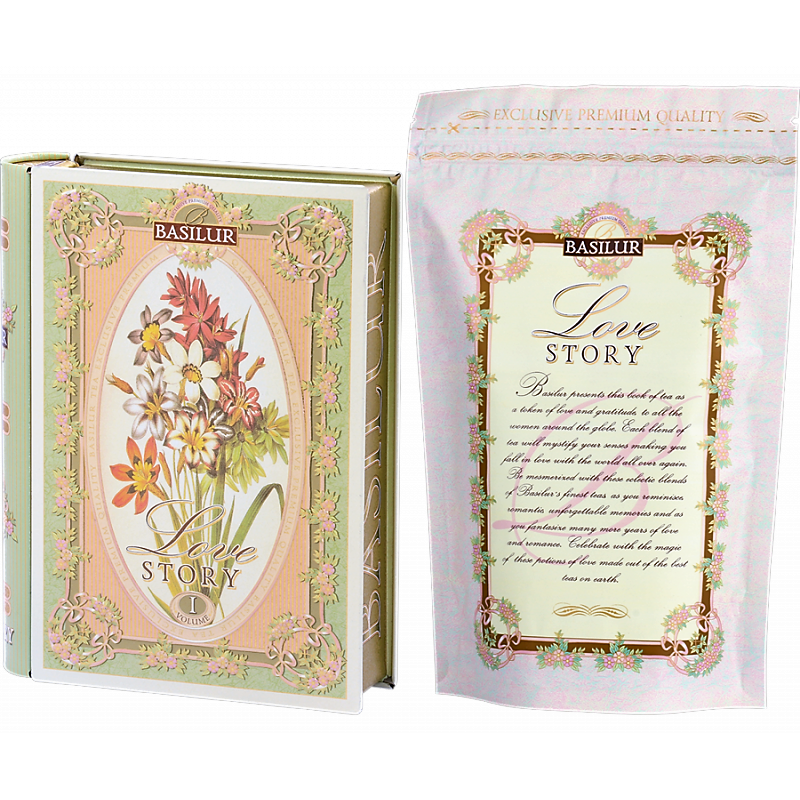 Ceai verde ceylon Love Story vol.1, cu sofran, floare de colt ...