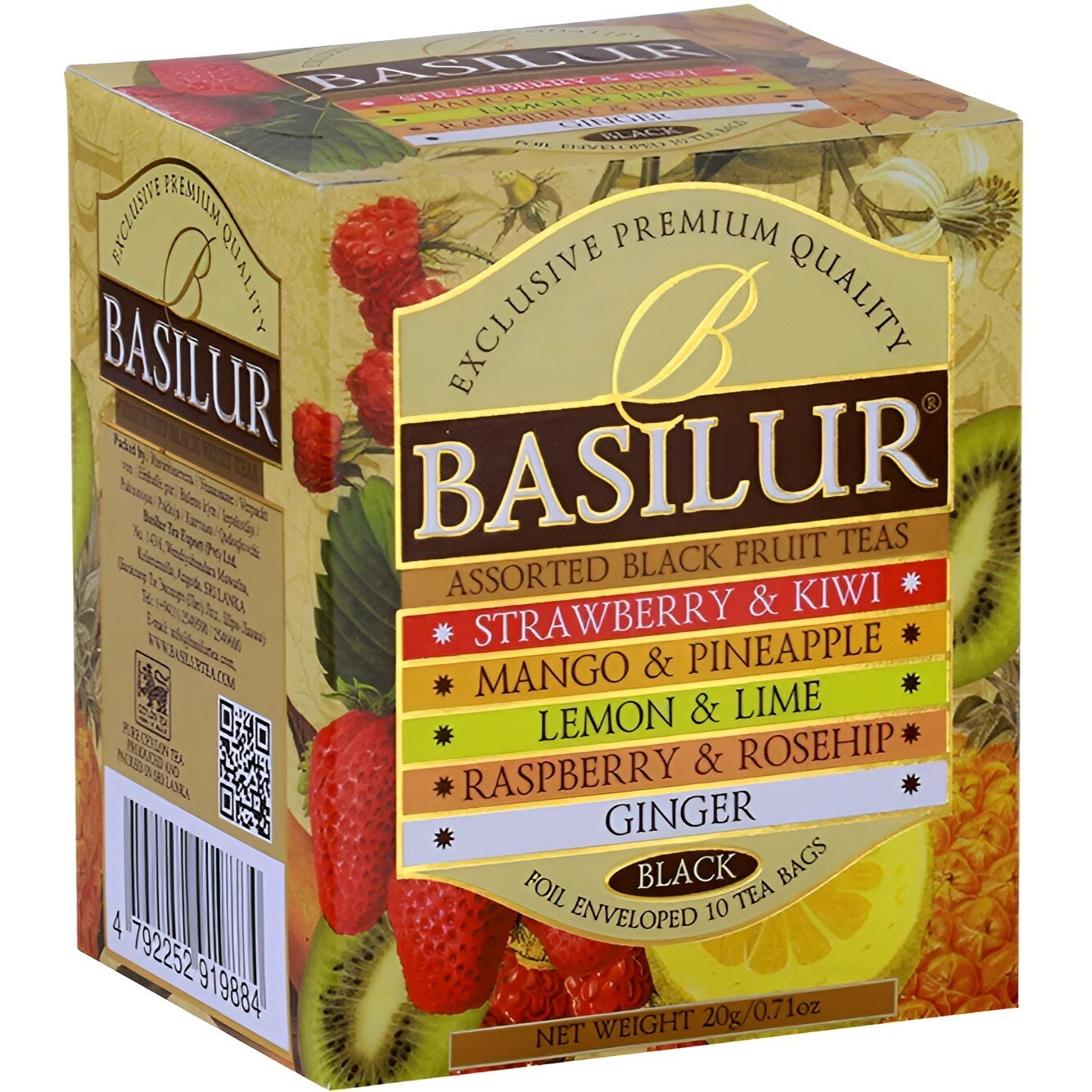 Ceai negru ceylon asortat cu fructe, 5 sortimente, "colectia Magic ...