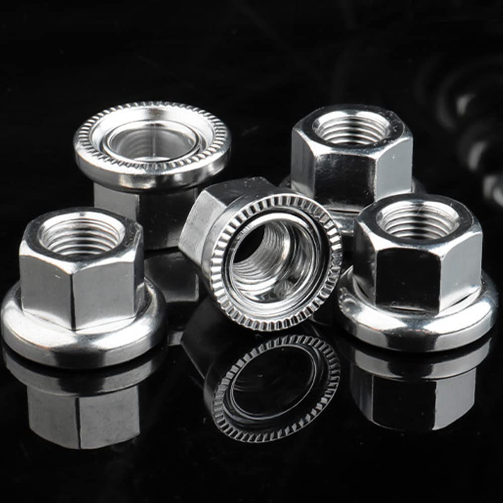 Set 6 piulite pentru bicicleta, SUNMOSTAR, Otel, Argintiu - eMAG.ro