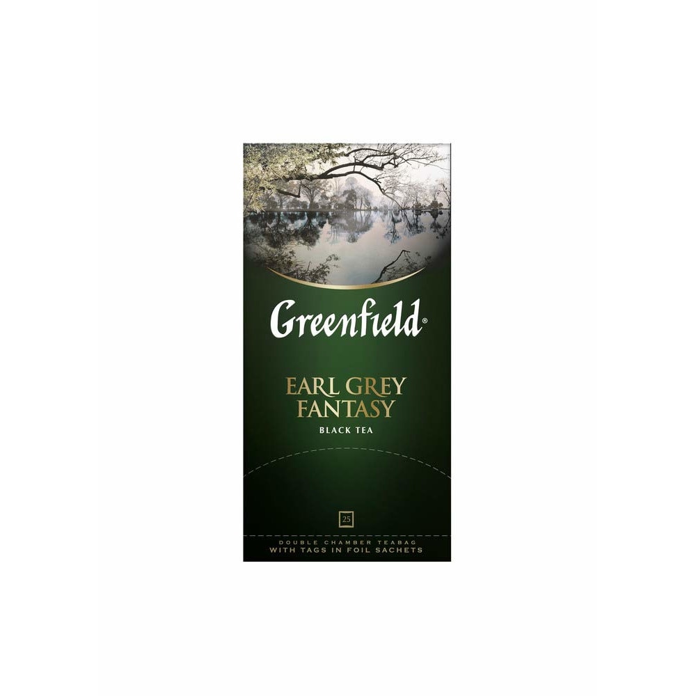 Ceai negru Greenfield Earl Grey Fantasy, 25 pliculete*2 g, cu aroma de ...