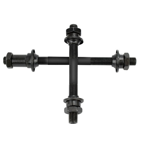 Set de 2 axe cu suruburi pentru bicicleta, Llwl, Otel, Negru - eMAG.ro