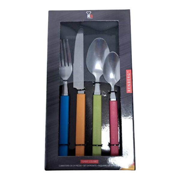 Set tacamuri 24 piese, Renberg, inox - eMAG.ro