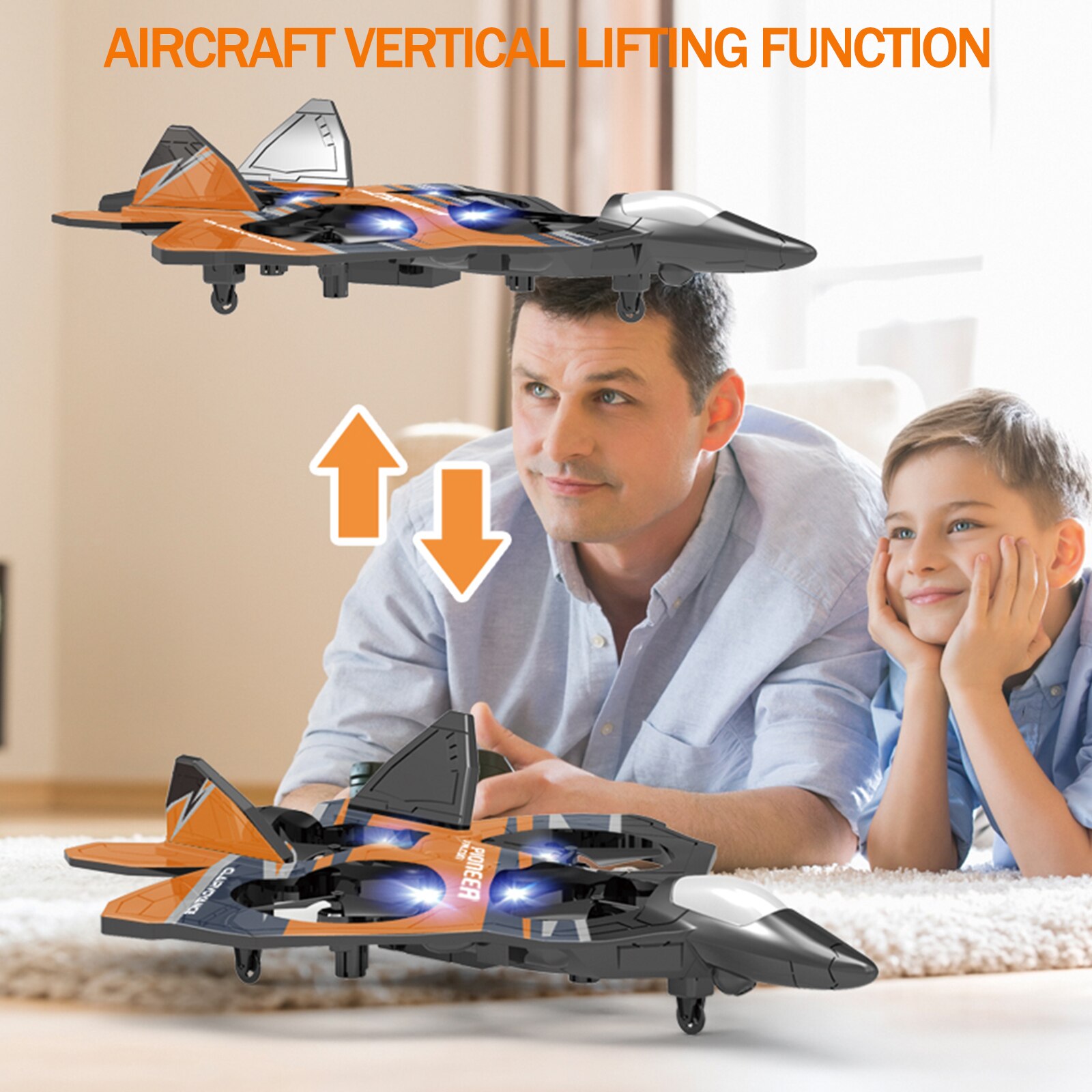 Avion cu telecomanda pentru copii si incepatori, Darklove, Rotire 360 ...