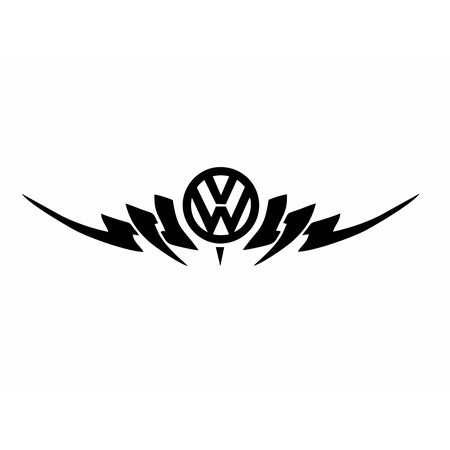 Sticker auto VW - volkswagen, negru, 43x9,8 - eMAG.ro