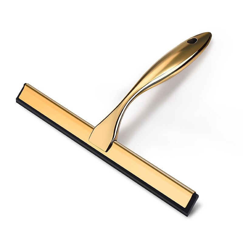 Racleta pentru geam, SUNMOSTAR, Inox/Silicon, Auriu - eMAG.ro