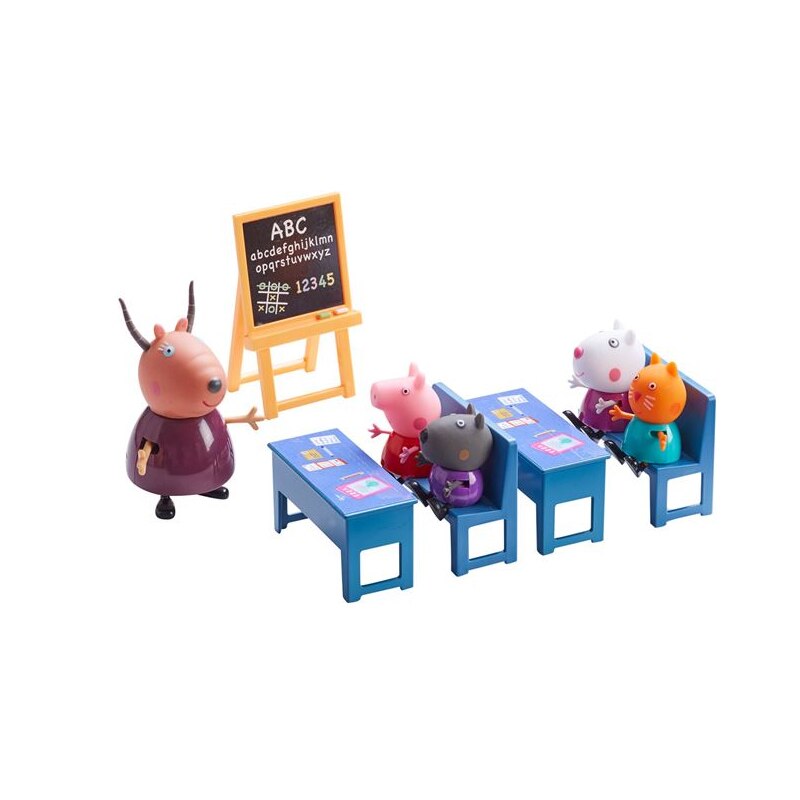 Figurina Peppa Pig scoala cu bancute, set, ATU-082992 - eMAG.ro