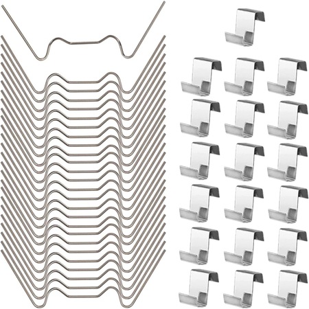 Set 100 cleme pentru solar, SUNMOSTAR, Inox, Argintiu - eMAG.ro