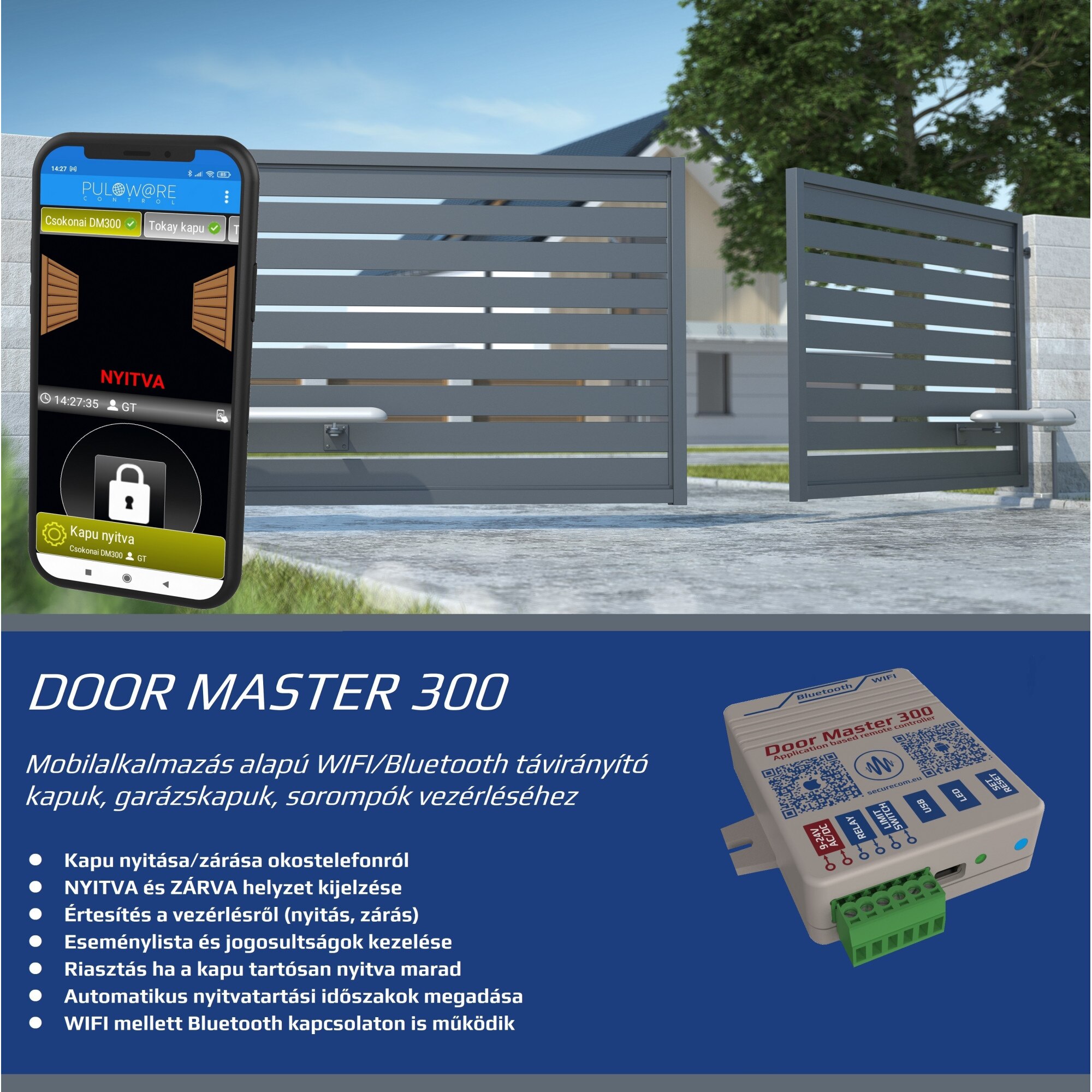 Door Master 300 Kapuvezérlő - eMAG.hu