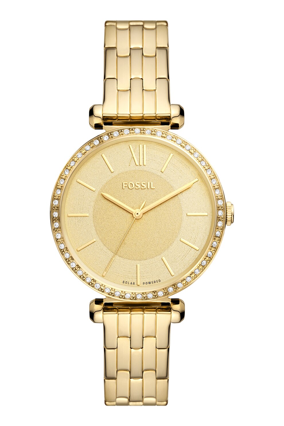 Fossil, Ceas analog decorat cu cristale, Auriu - eMAG.ro